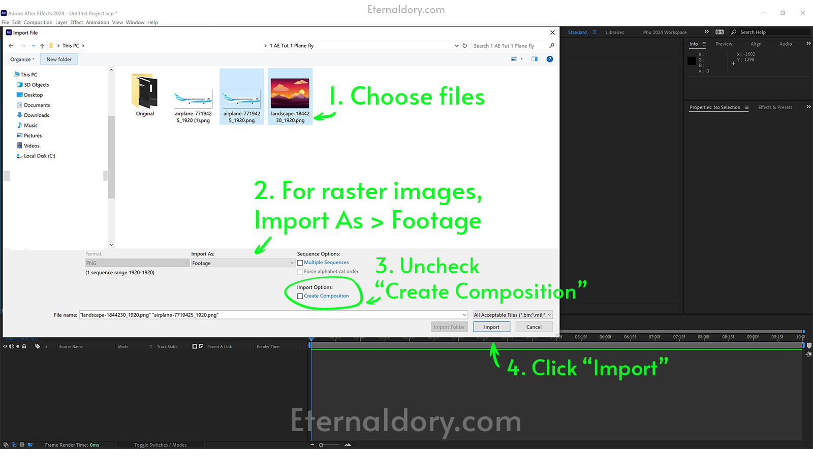 After Effects Tutorial For Beginner – Lesson 1: Flying Plane
