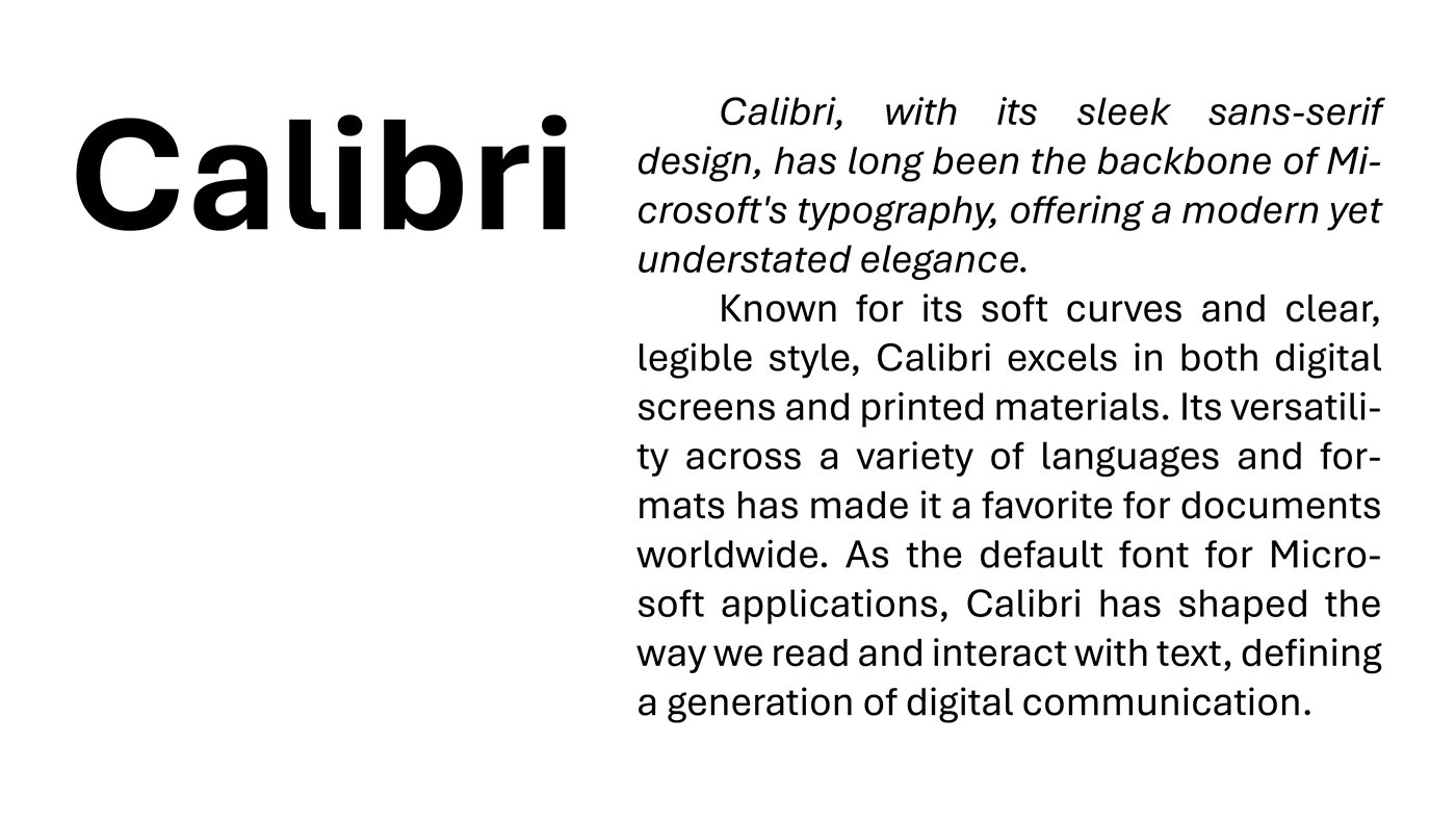 Goodbye Calibri: Era Ends as Microsoft Shifts Font
